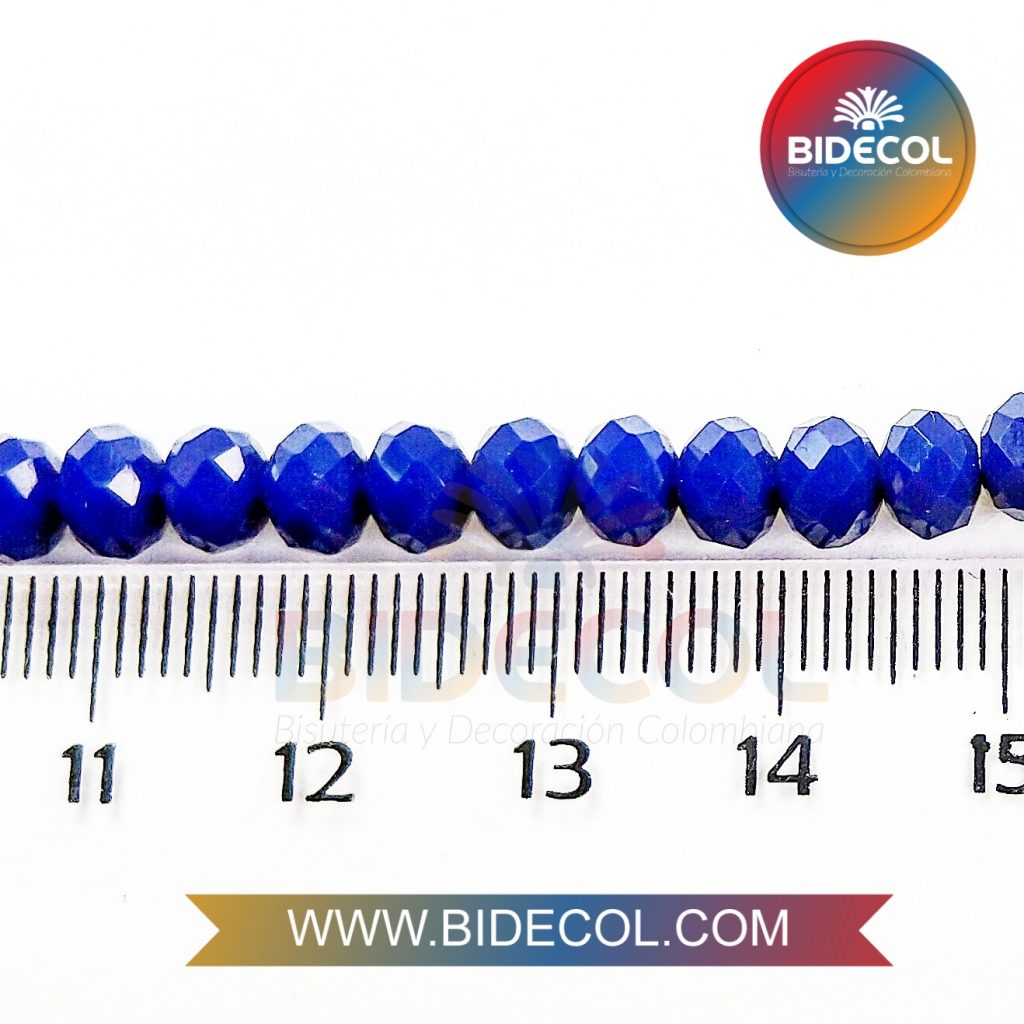 Murano Chino Rondella Azul Rey Mate #6