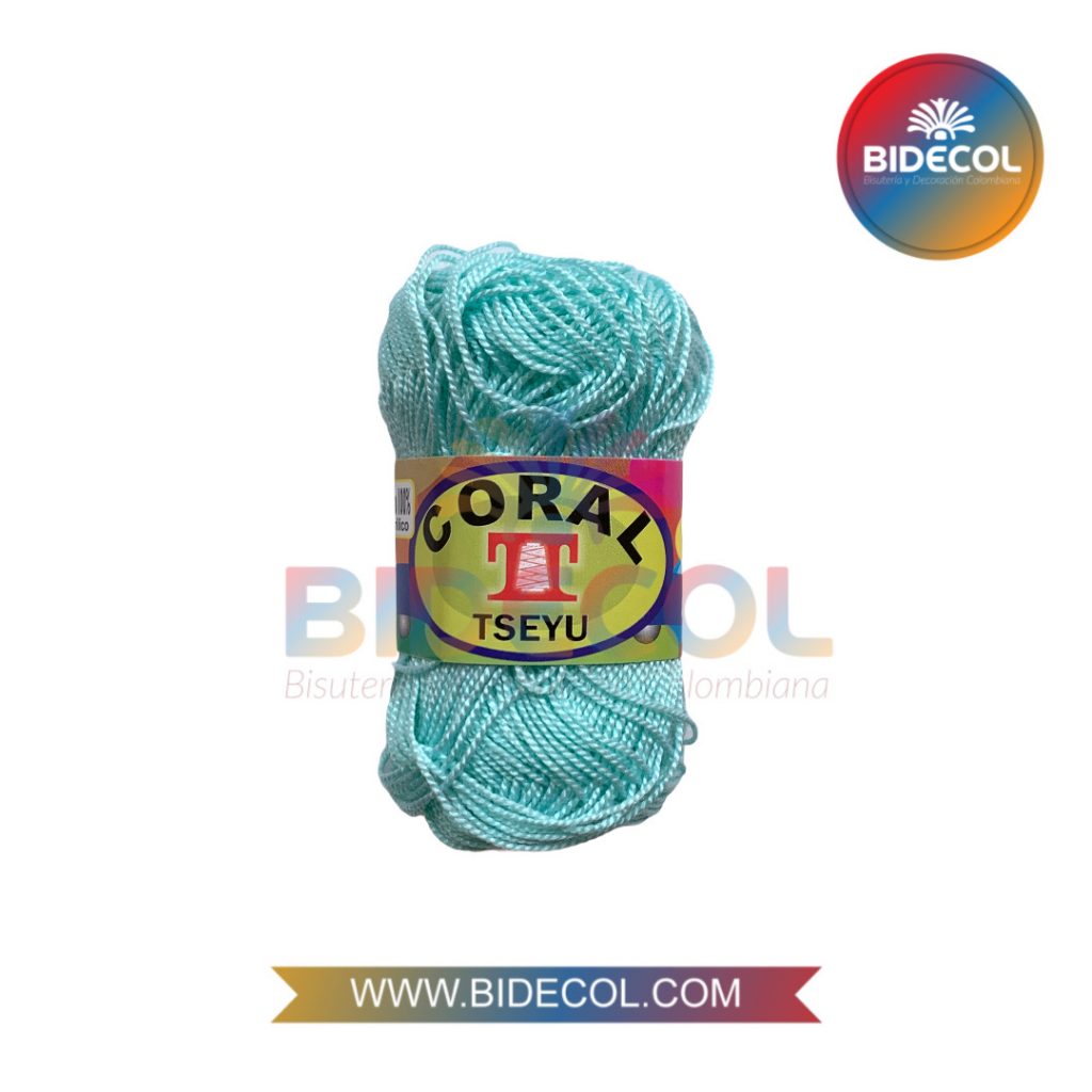 Hilo Para Crochet Coral Tseyu x 20grs Verde Menta x 1und - BIDECOL ...
