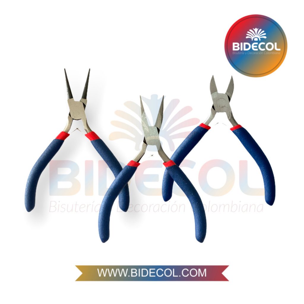 Kit de Herramientas Básicas: Pinza Plana sin Dientes, Pinza Cortafrio y ...