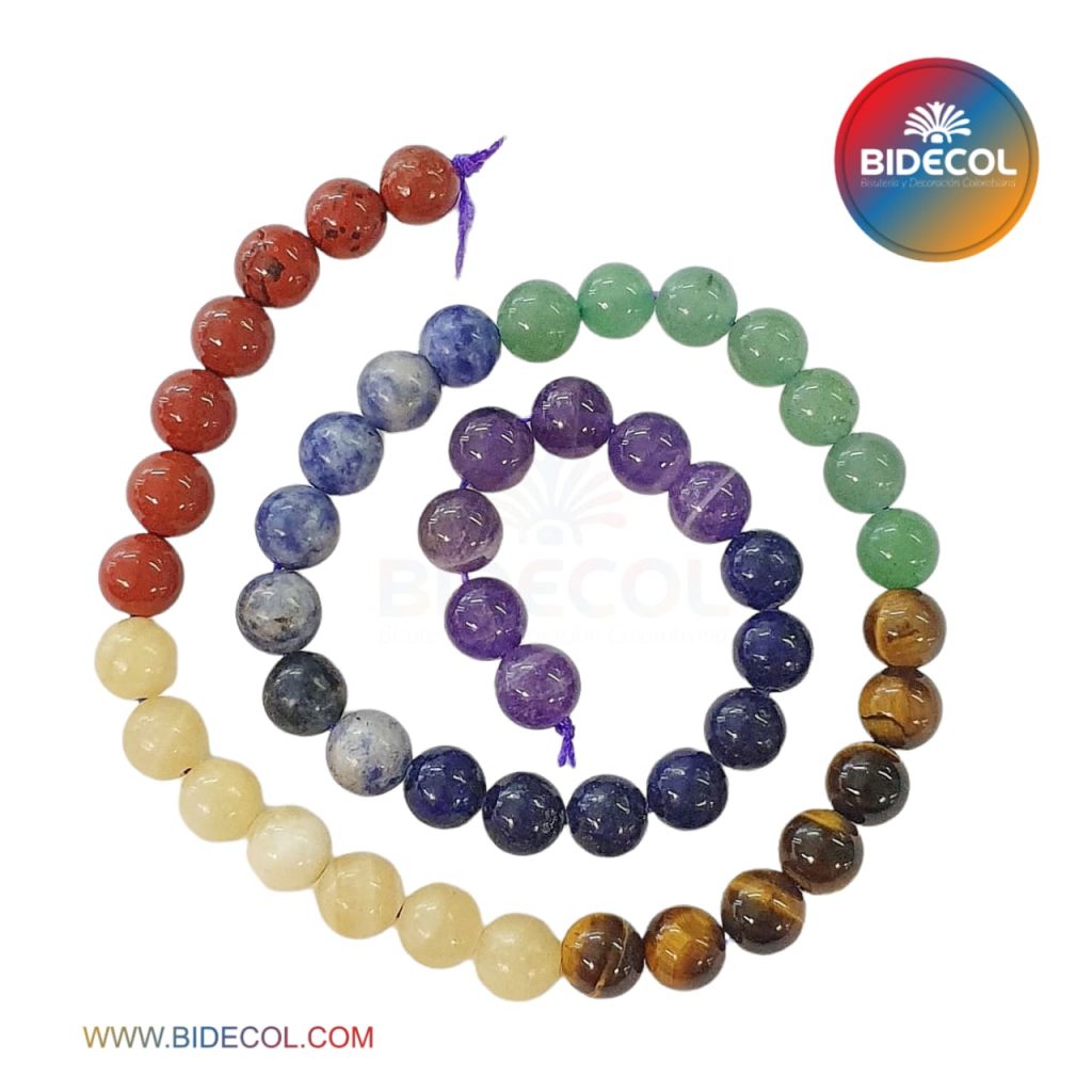 Sarta de piedra 7 chakras n8