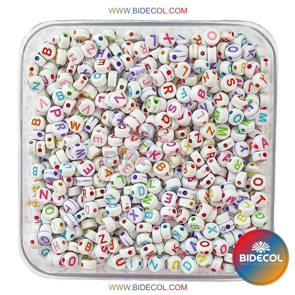 Letras para hacer pulseras en Medellin Colombia