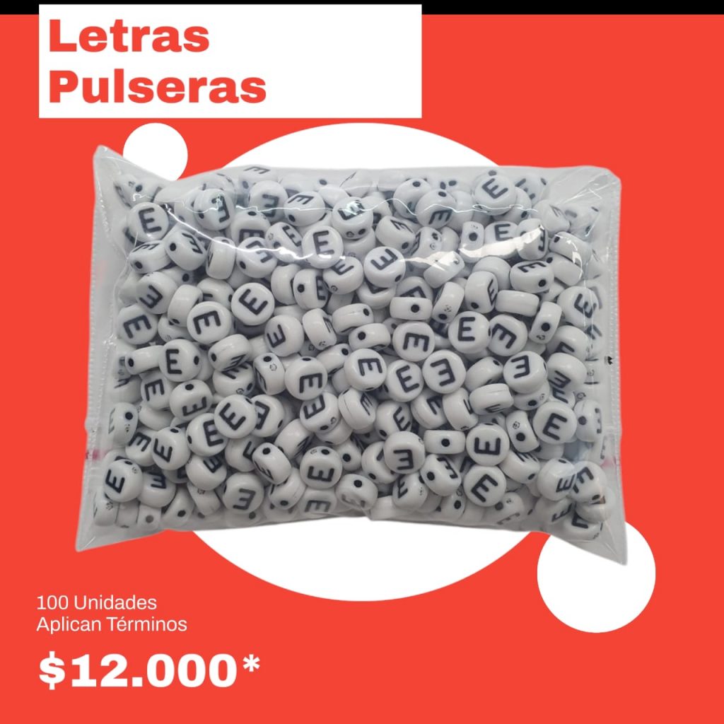 Letras pulseras 2025 archivos - BIDECOL BISUTERIA